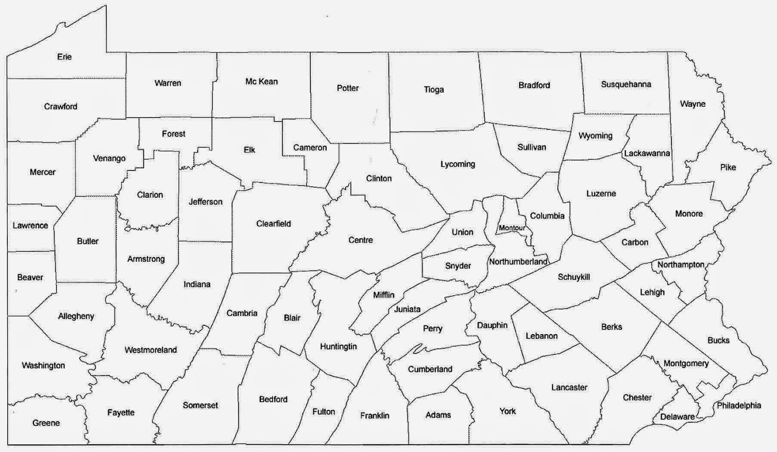 Printable Pa County Map – Printable Map of The United States Printable Pa County Map – Printable Map of The United States