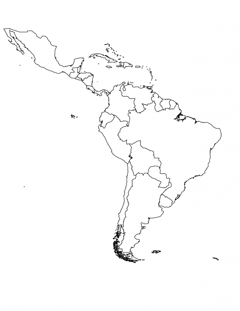 Printable Blank Map Of Latin America | Printable Map of The United States Printable Blank Map Of Latin America | Printable Map of The United States