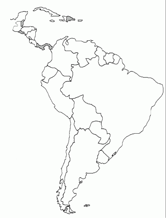 Printable Latin America Map – Printable Map of The United States Printable Latin America Map – Printable Map of The United States