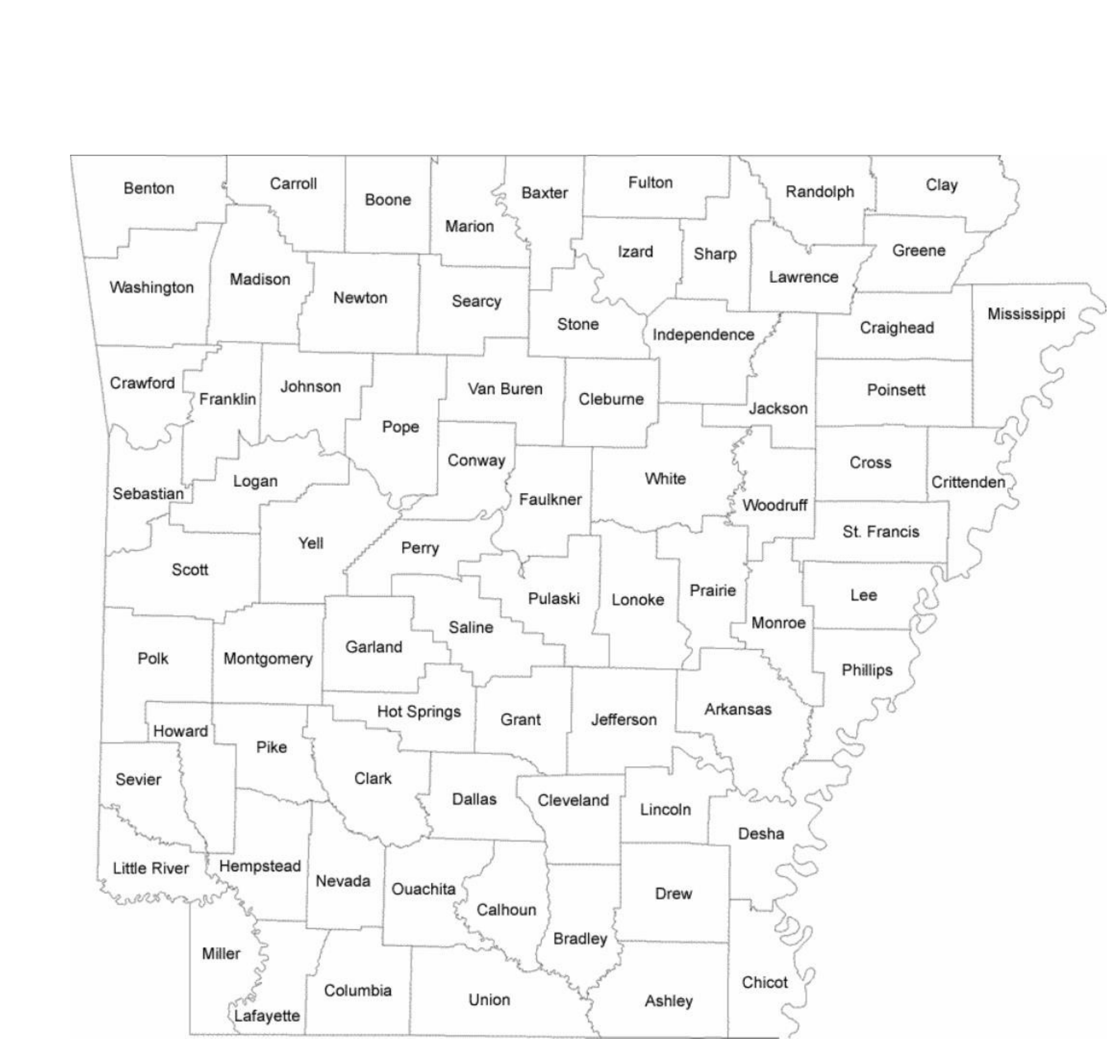 Arkansas County Map Printable – Printable Map of The United States Arkansas County Map Printable – Printable Map of The United States