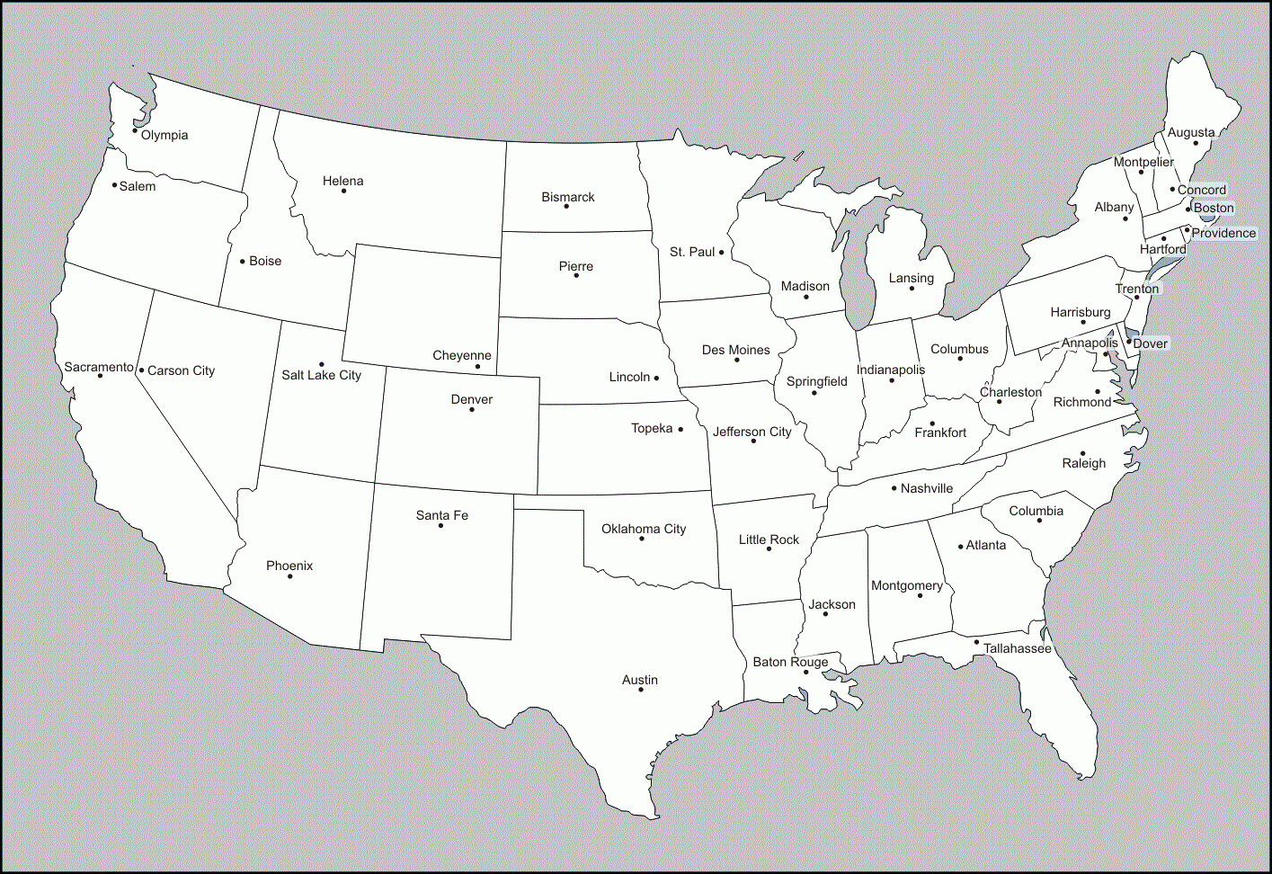 Printable USa Map With States – Printable Map of The United States Printable USa Map With States – Printable Map of The United States