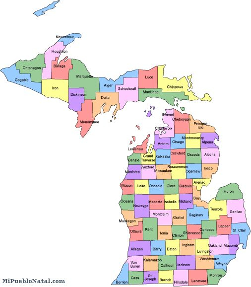 Michigan County Map Printable – Printable Map of The United States Michigan County Map Printable – Printable Map of The United States